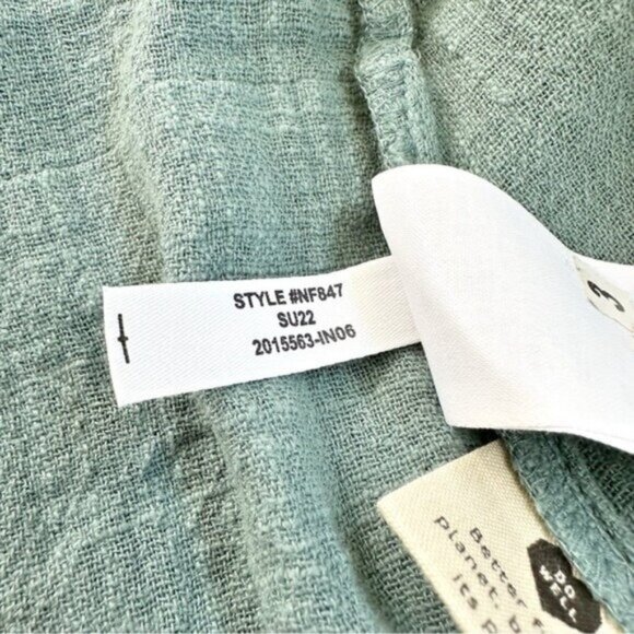 Madewell | Dresses | Nwt Madewell Marianna Puff Sleeve Faded Shale Cotton Midi Dress Size Xs ...